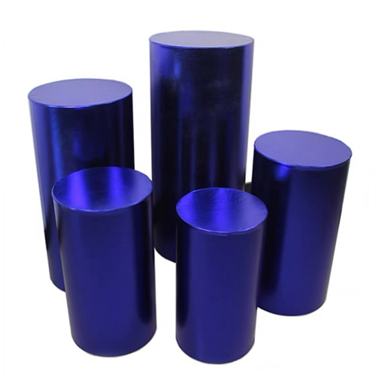 Dark blue plinth hire 5 pieces