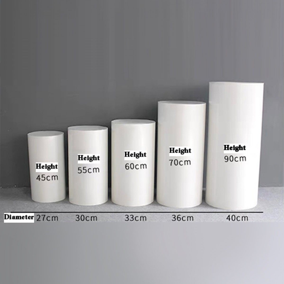 red plinth hire 5 pieces